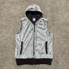 Patagonia Vest Women Small Java Brown Conejo Fuzzy Fleece Hooded Ribbed Full Zip | eBay