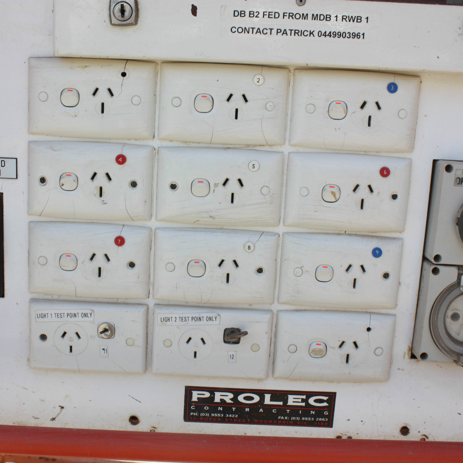 Temporary Site Power distribution board 1x20A 12 Single + 1x32A 3 phase ...