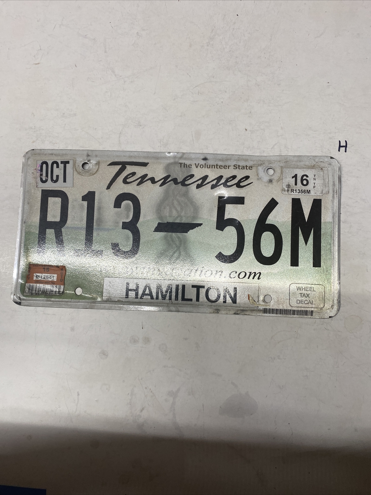 Vintage 2016 Hamilton Tennessee License Plate R1356M | eBay