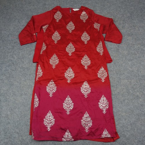 Lavisha Dress Womens Large Red Embroidery Salwar Kameez Traditional ...