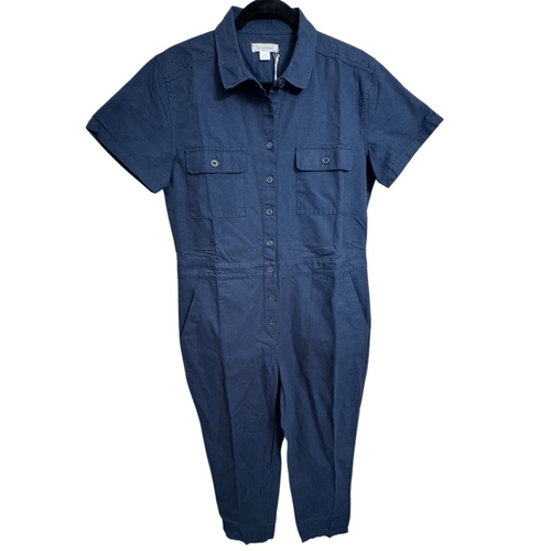 Outerknown S.E.A. Suit Utility Dark Navy Short Sleeve Jumpsuit Medium ...