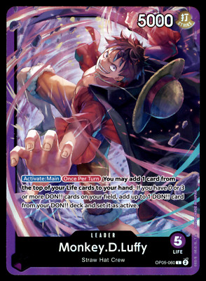 Monkey.D.Luffy OP05-060 Leader ST18 Starter Deck 2024 One Piece Card ...