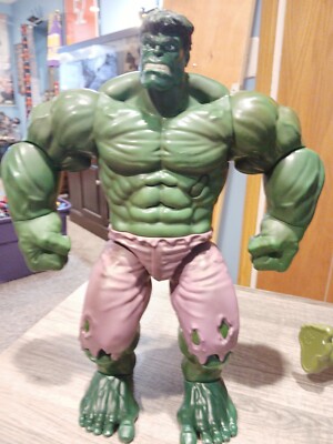 Marvel Talking Hulk Green Action Figure Disney Store Avengers Bruce ...