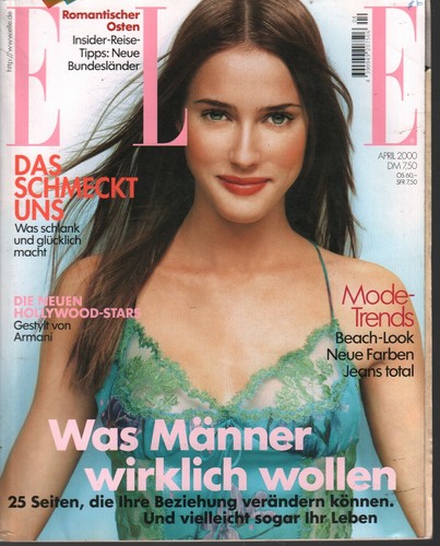 Elle German Fashion Magazine April 2000 Corinna Harfouch 091420ame | eBay