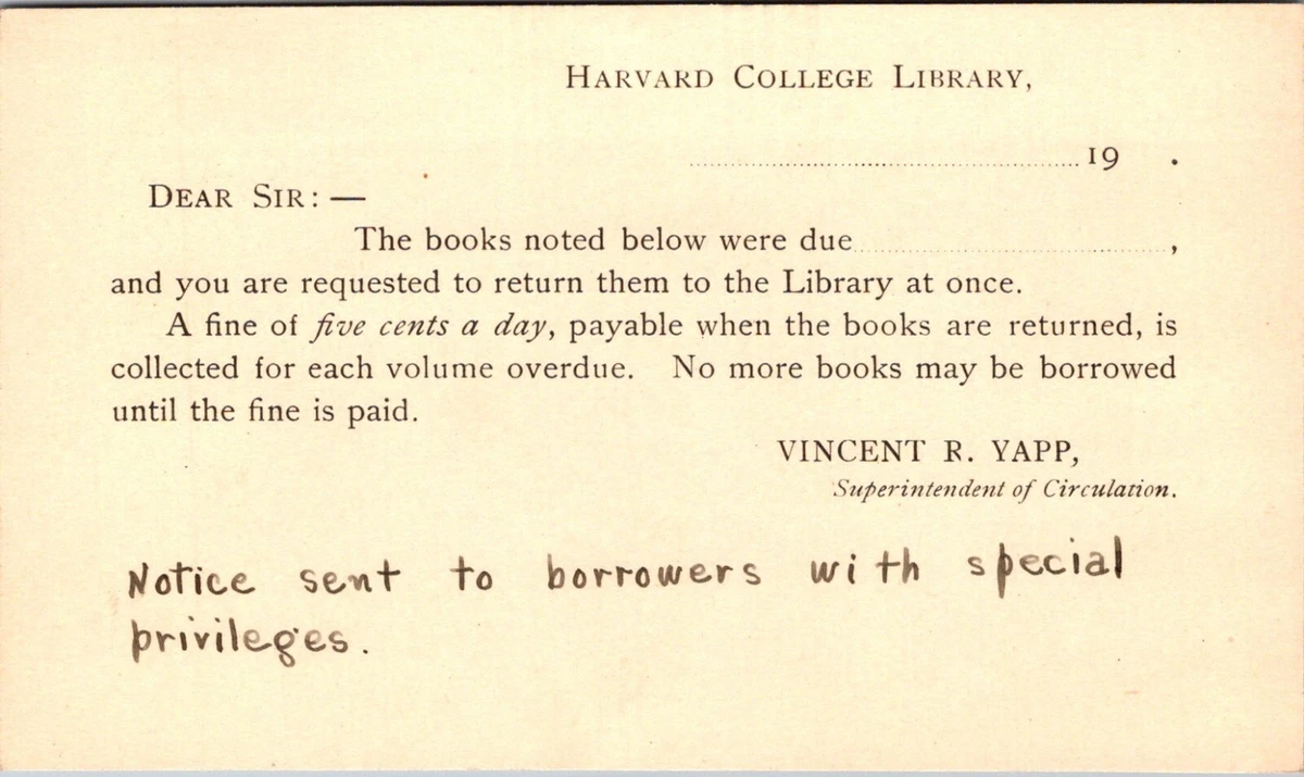 Library Book Return Letter