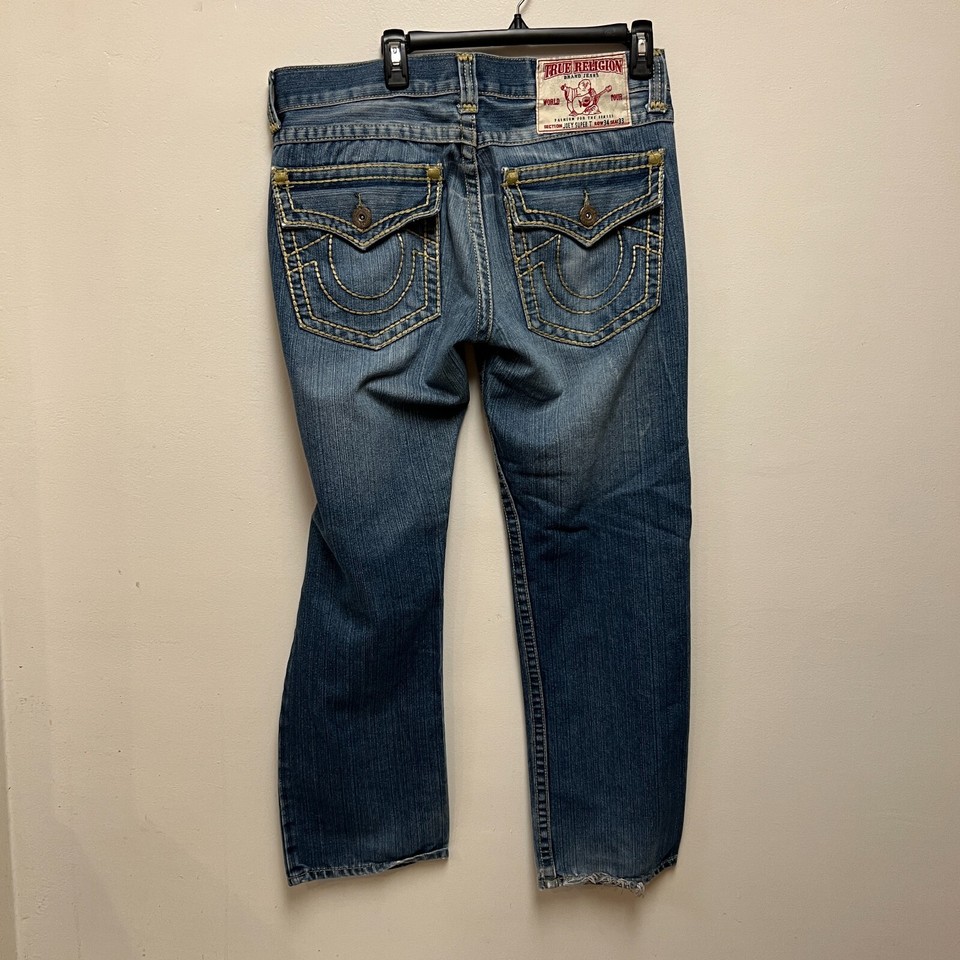 Vintage True Religion Men’s 34 Straight Joey Super T Big T Jeans Made ...