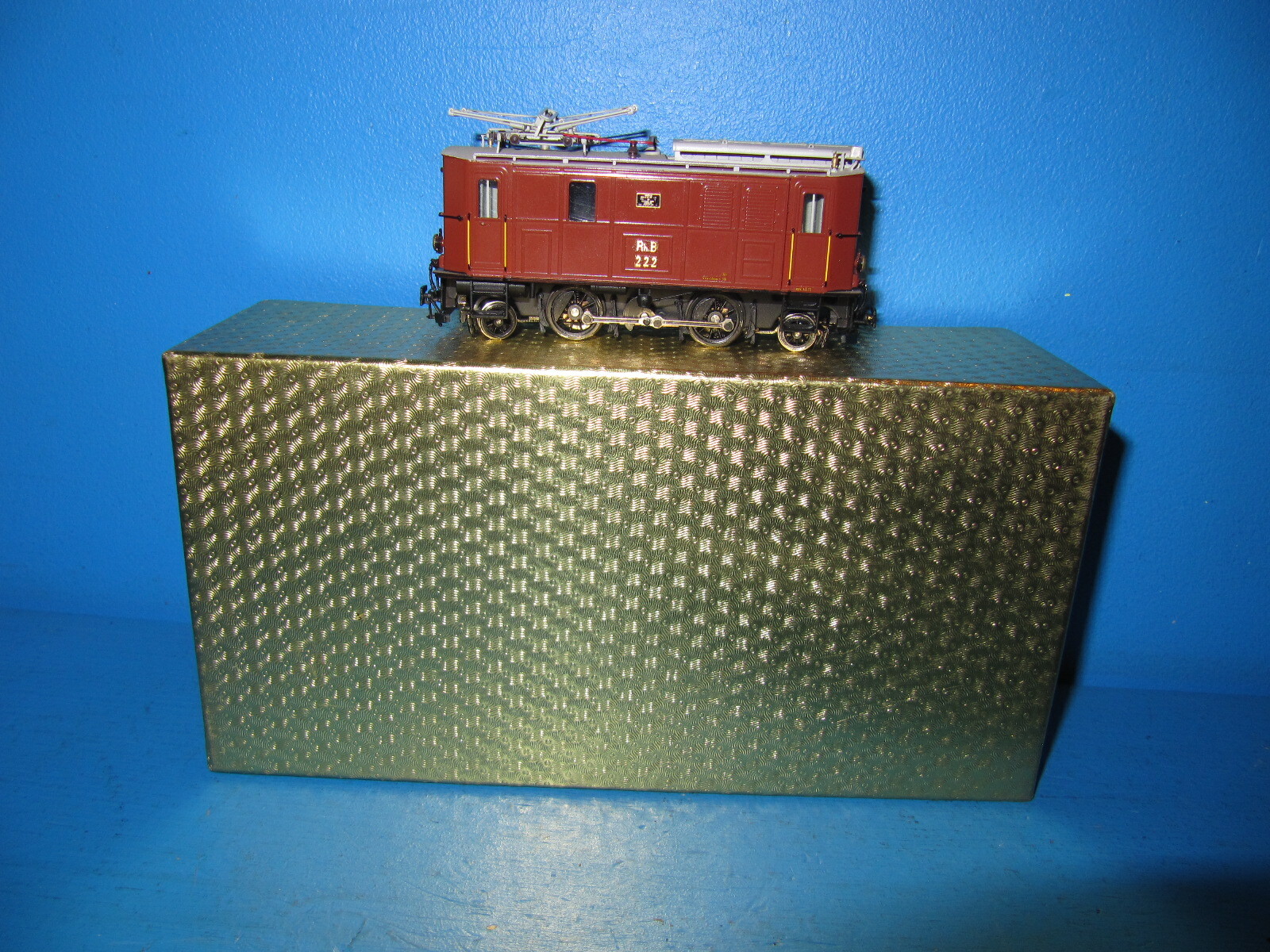 Ferro Suisse H0m E-Lok Ge 2/4 der RhB Nr. 222 in OVP #1379 | eBay.de