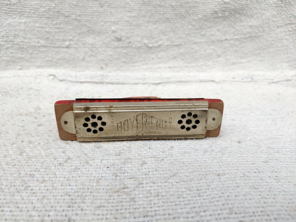 1930s Vintage Boyfriend Brass Metal Reeds Harmonica In Original Box ...