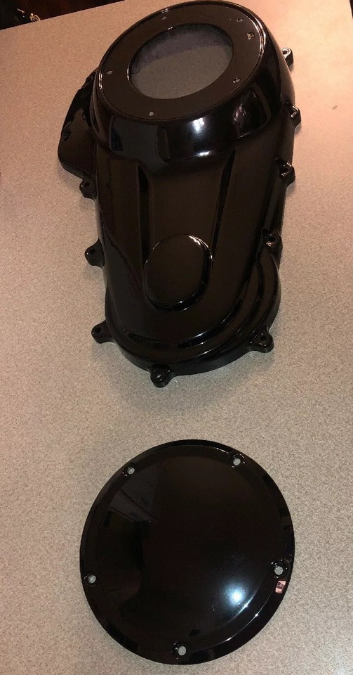 Harley primary cover Milwaukee Eight M8 GLOSS BLACK 2017-2023 TOURING ...