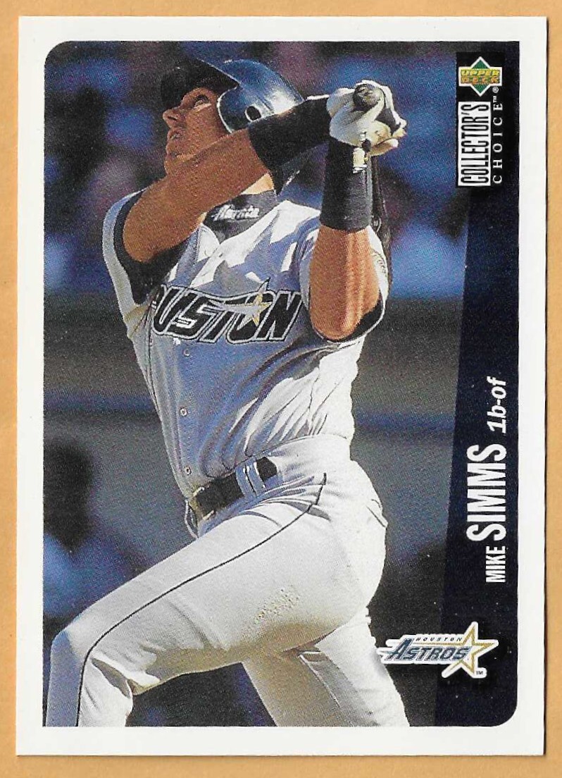 MIKE SIMMS HOUSTON ASTROS #566 - UPPER DECK COLLECTOR'S CHOICE NM-MT ...