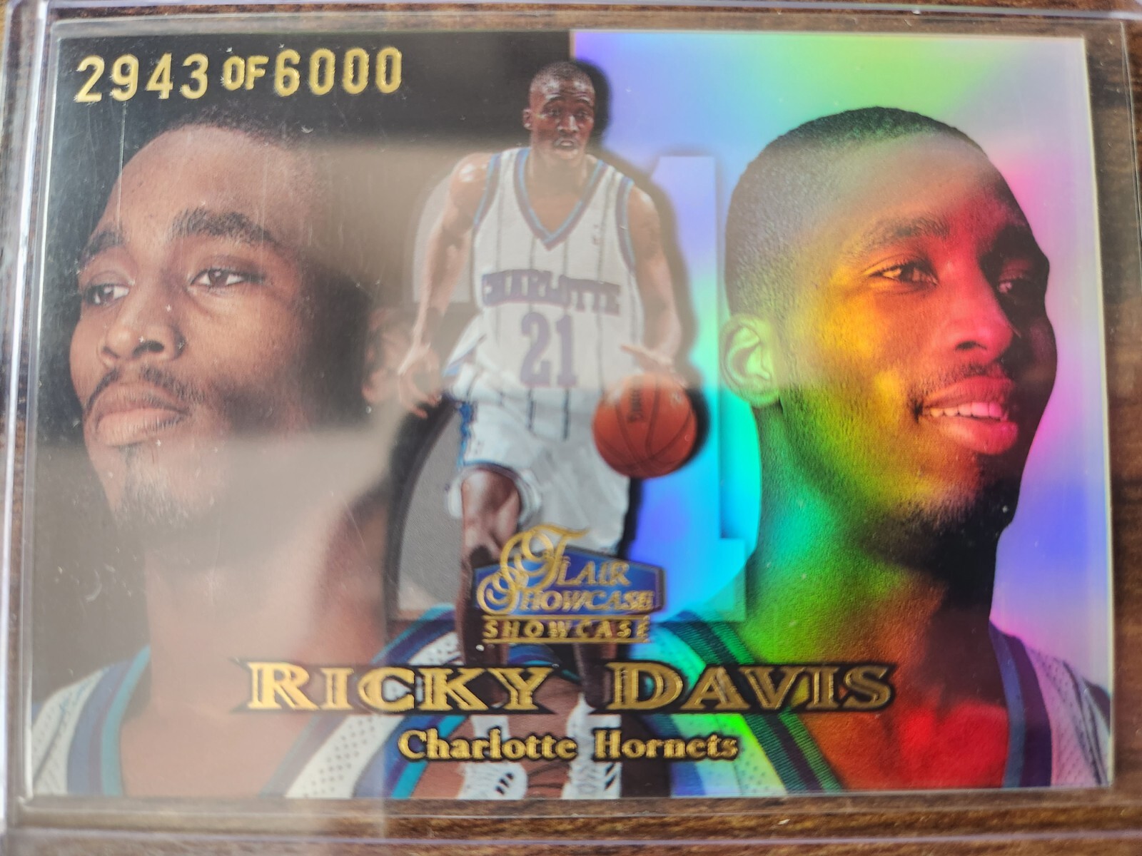 1998-99 Flair Ricky Davis Row 1 /6000 Showdown Rookie RC #80 Charlotte ...