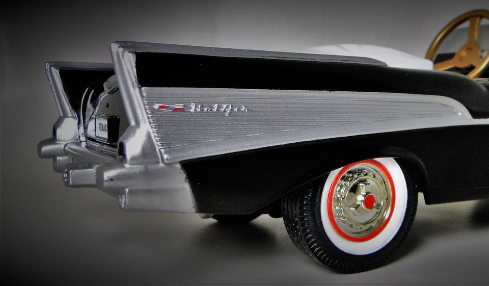 57 Chevy Pedal Car "Too Small For Child To Ride" Mini 55 Metal ...