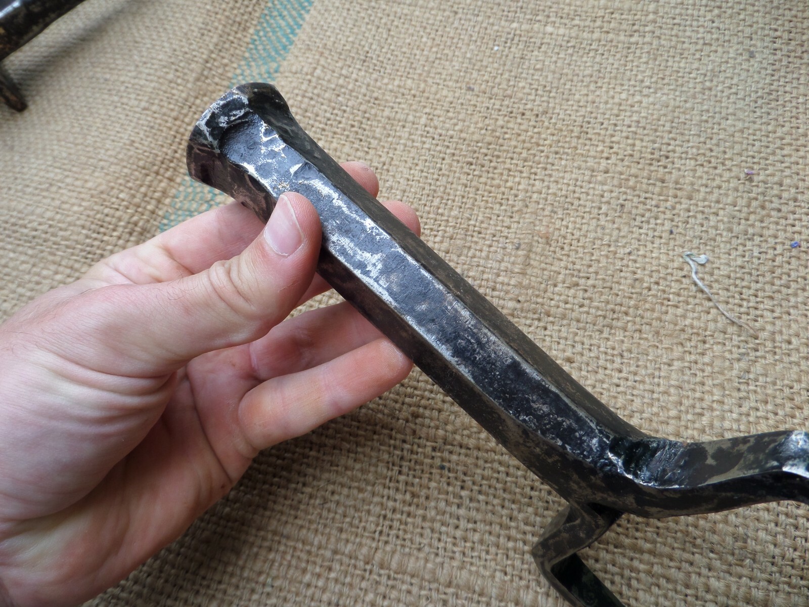 SICKLE PEENING SCYTHE ANVIL ANTIQUE WROUGHT IRON HAND FORGED | eBay