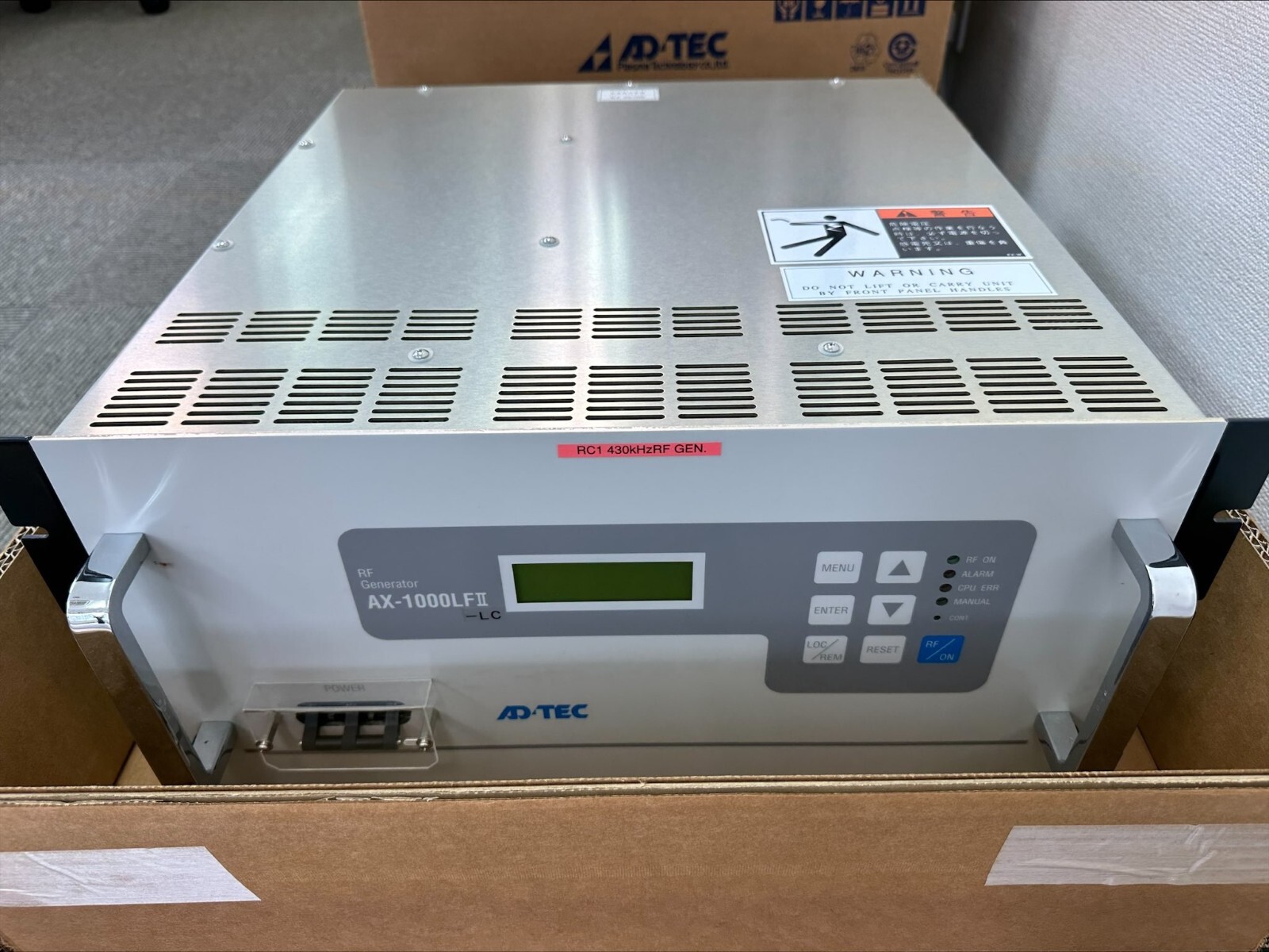 ADTEC AX-1000LFⅡ-LC 430KHz 1000W RF Generator | eBay