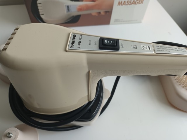 Thrive 707A Handy Hand Held Body Massager With All Attachments Boxed ...