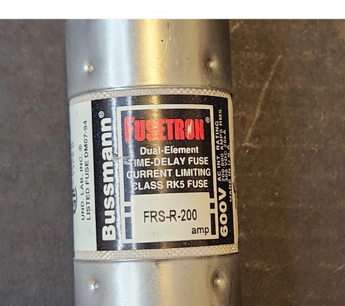 FRS-R-200 600 V Amp Buss Fuse 993282167571| eBay