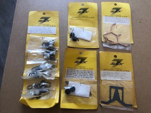SLICK 7 Five Assorted Carded 1/24 Slot Car Parts New Old Stock | eBay