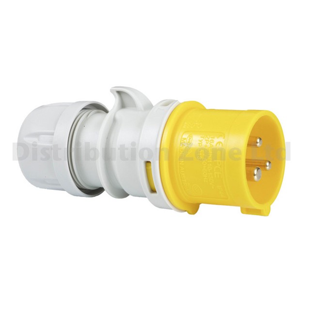 5 X 110v 16 Amp PCE Ip44 Yellow Ceeform Male Plug Connector 16a for ...