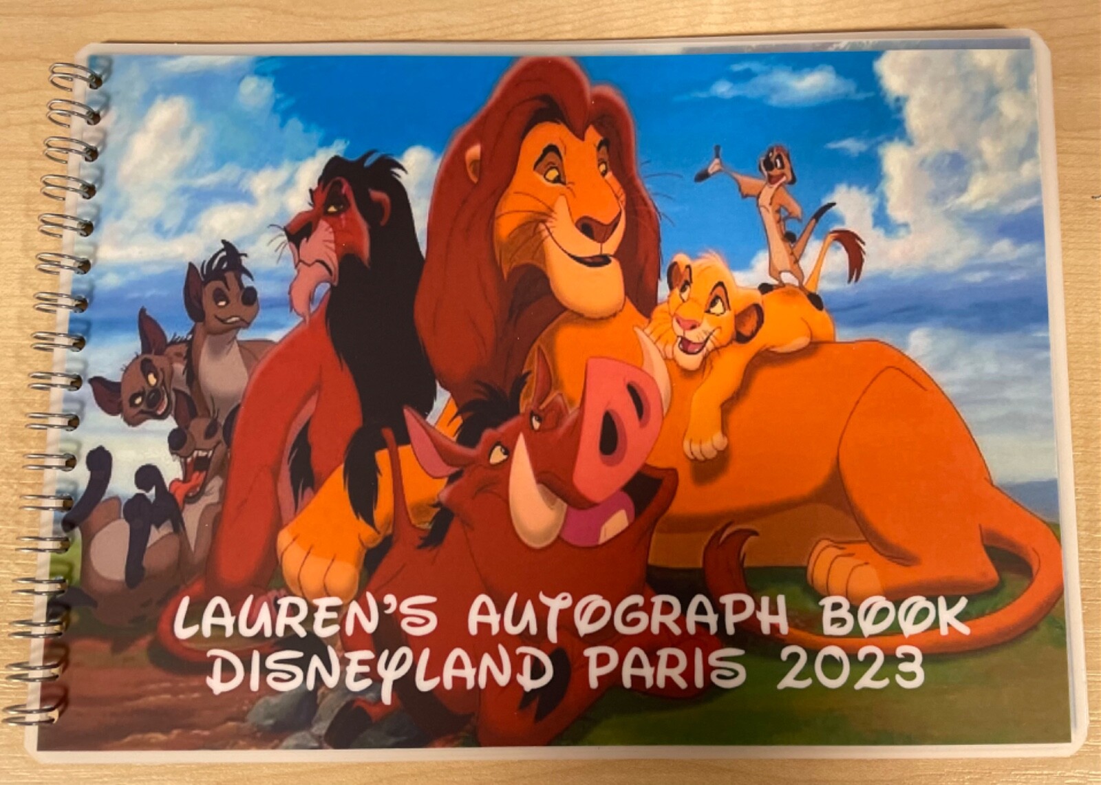 Personalised Disney Autograph Book with Choice of 10 Covers see note re ...