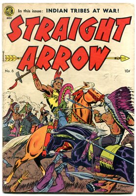 STRAIGHT ARROW #6 1950 -M.E. FRED MEAGHER BOB POWELL ART VG | eBay