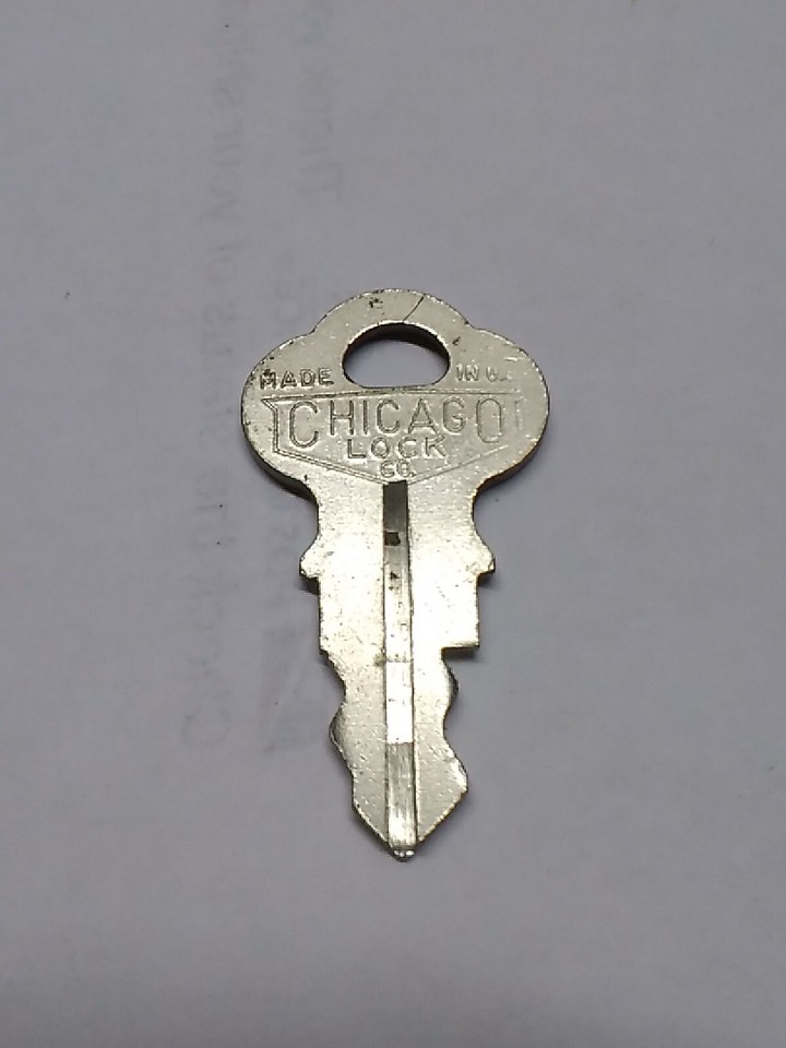 Chicago Lock Key # H 2117 original for Coin Operated Vending Machine ...