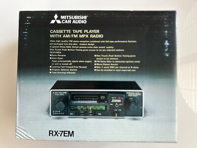 VINTAGE Mitsubishi Car Audio RX-7EM AM/FM MPX Cassette Tape Player*NEW ...