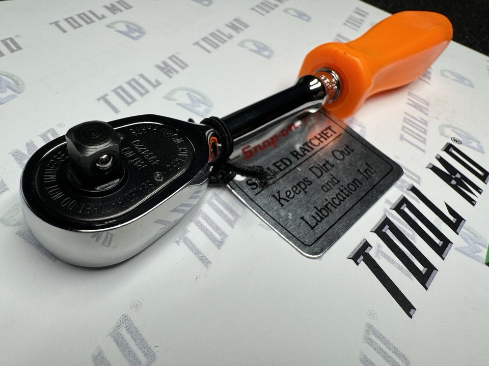 Snap-on Tools USA NOS 1997 1/4” Drive ORANGE Hard Handle Ratchet TML836 ...