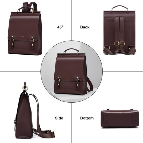 Women's Vintage Style Fashion Backpack Casual College Travel Leather ...