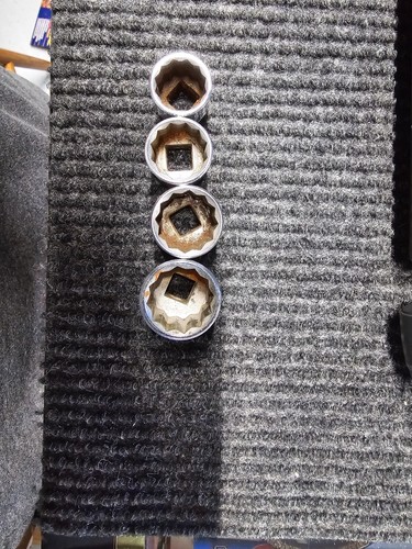 Blackhawk By Proto 4 Pc Sae 12 Point 3/8 Drive Socket Set Made In USA ...