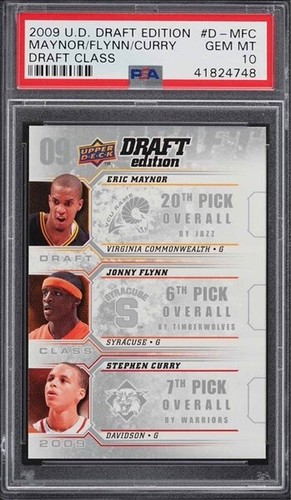 2009 Upper Deck Draft Edition Draft Class Stephen Curry RC FLYNN MAYNOR ...