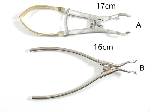 Dental Rubber Dam Clamps Plier Endodontic SS Equipment Punch Forceps 2 ...