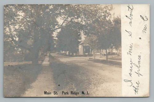Main Street PARK RIDGE NJ Bergen County RPPC Antique Photo Postcard ...