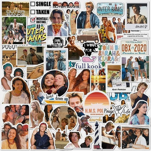 OUTER BANKS Vinyl Stickers [F] POGUE LIFE John B JJ OBX~Laptop ...