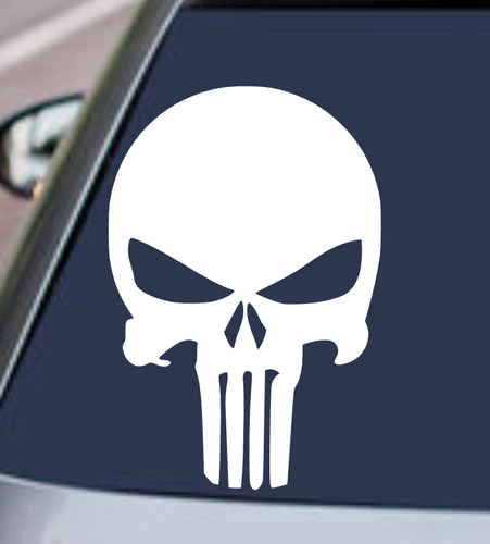 THE PUNISHER SKULL VINYL DECAL STICKER CAR TRUCK REAR WINDOW BUMPER ...