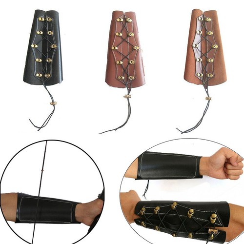 New Leather Archery Wrist Arm Guard Compound Recurve Bow Arm Protection ...