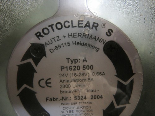 AUTZ+HERRMANN ROTOCLEAR S TYP: A P1620 500 FABR. -NR.: 5324 2004 DMG ...
