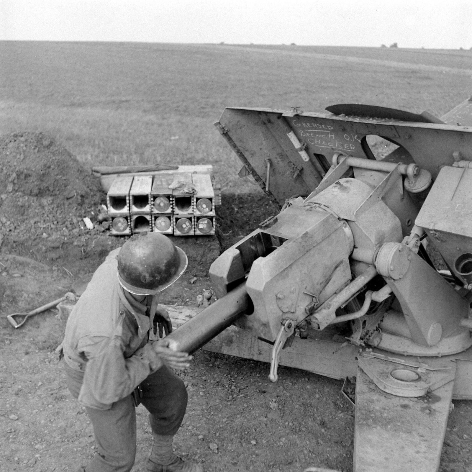 WW2 WWII Photo World War Two / US Army Tests German 88mm Guns France ...