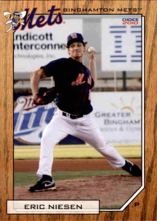 2010 Binghamton Mets Choice 18 Eric Niesen -New Boston Michigan MI ...