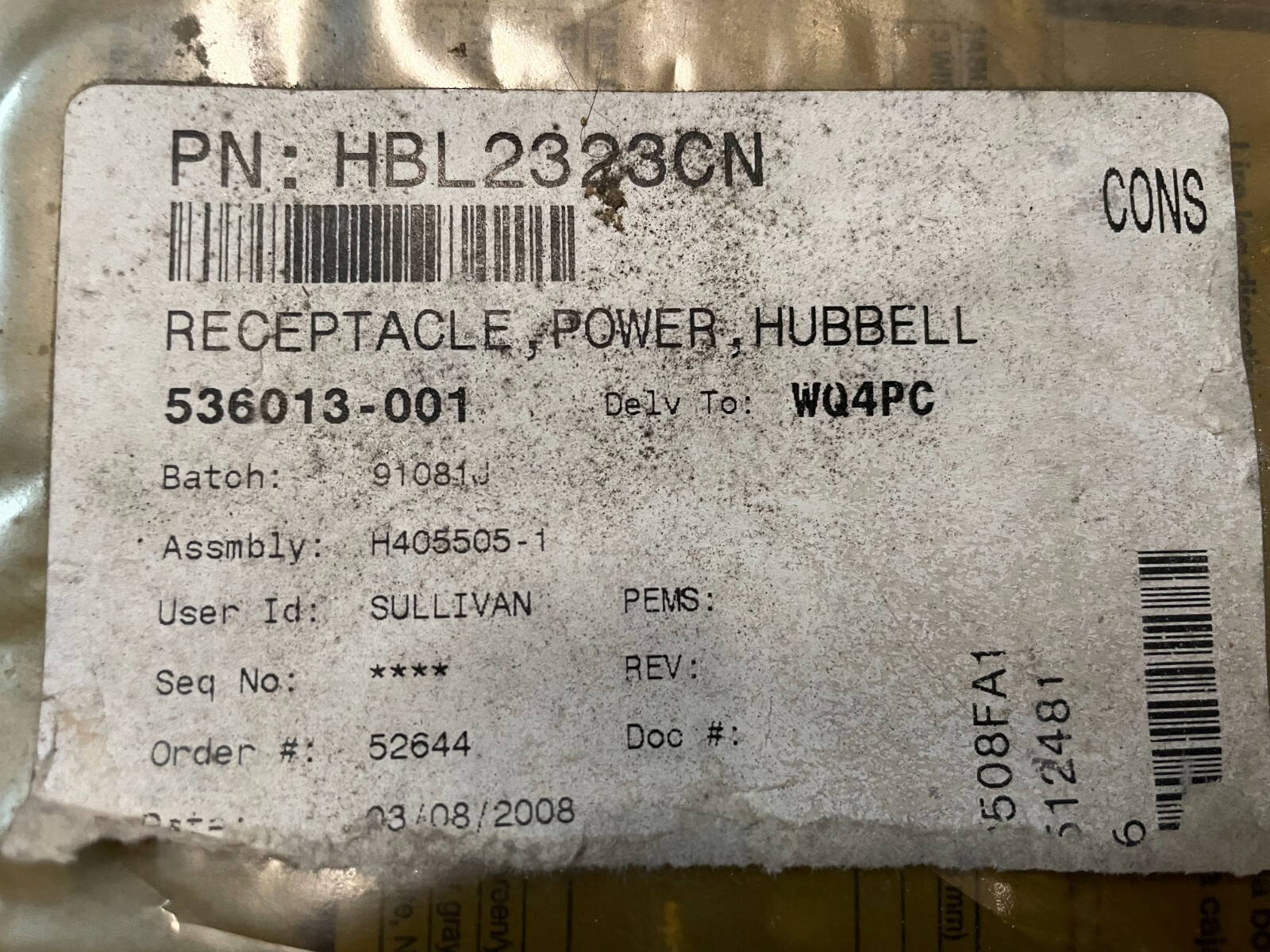 Hubbell+HBL2623+Conector for sale online | eBay