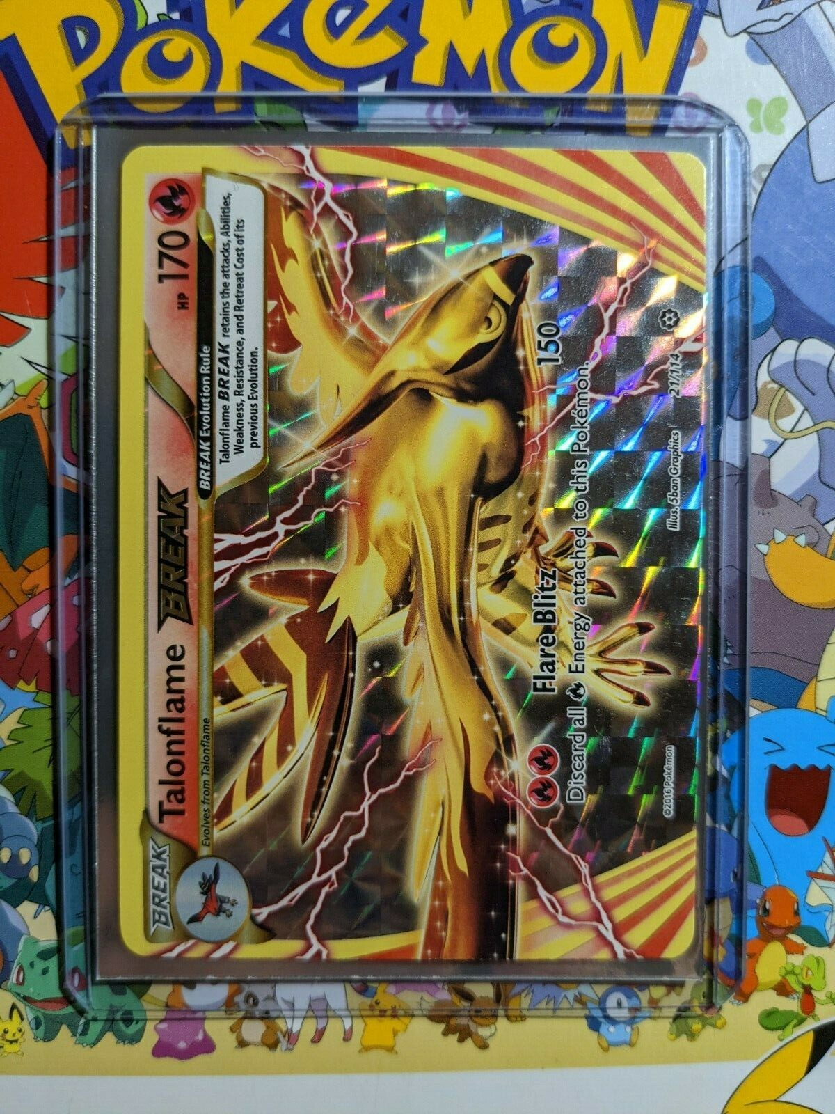 Talonflame Break 21/114 - Steam Siege - Ultra Rare Holo Pokemon Card | eBay