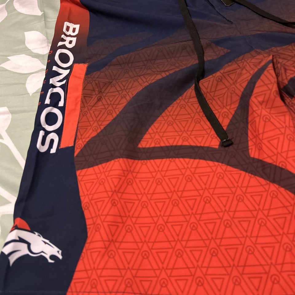 Men’s Drawstring Denver Broncos Shorts NFL Team Apparel NWT | eBay