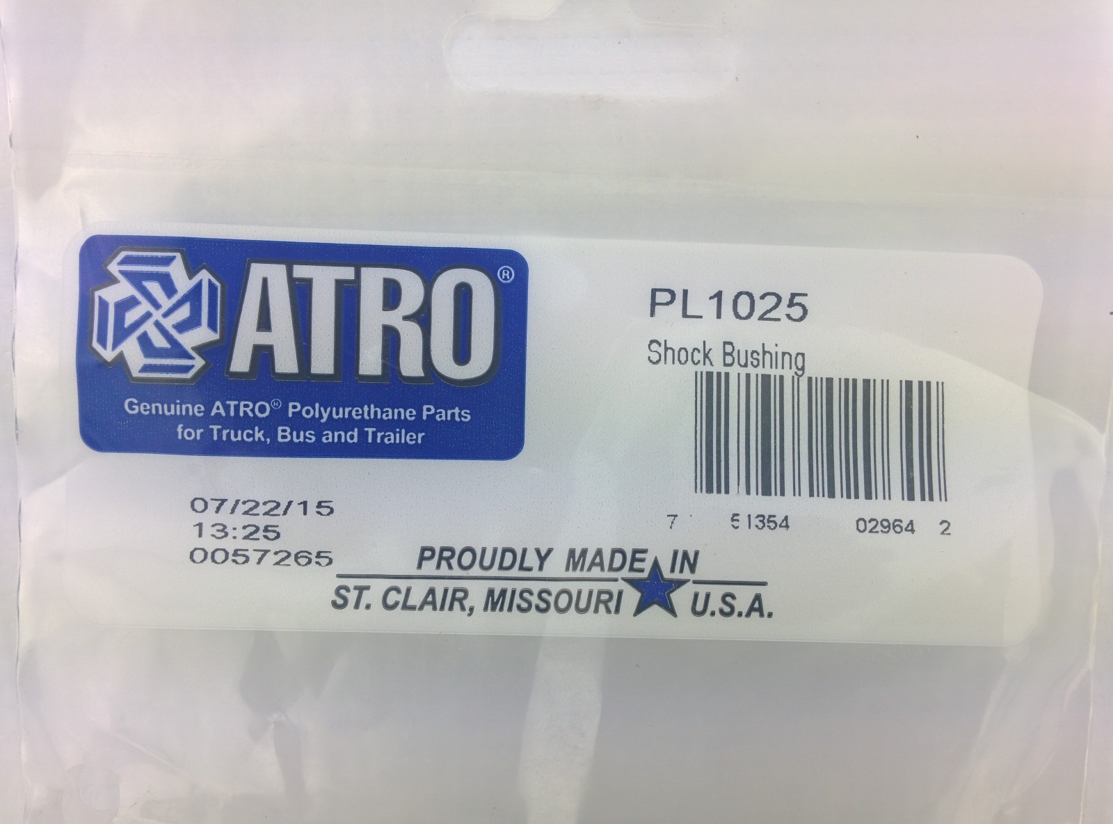1 Atro PL1025 Poly Polyurethane Shock Bushing for Peterbilt Kenworth ...
