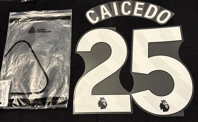 Official chelsea caicedo 25 epl Football shirt Name/Number 2023/24/25 ...