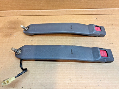1989-1995 Toyota 4Runner or Pickup Front Seat Belt Buckles w Bolts Gray ...