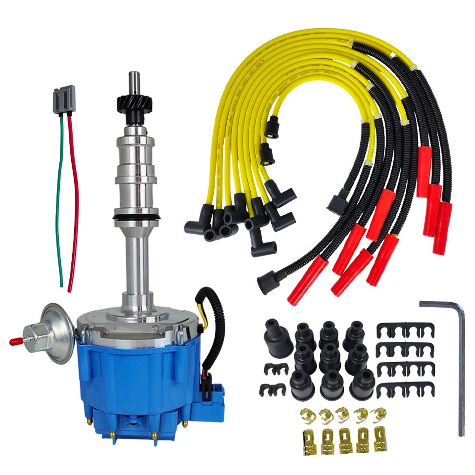 For Ford FE Big Block 352/390/427 HEI Distributor + Wires HEI008BL | eBay