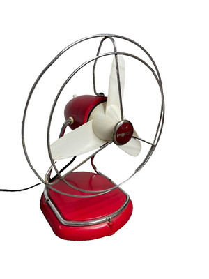 Vintage Pifco Red Electric desk fan 1063 in working order | eBay UK