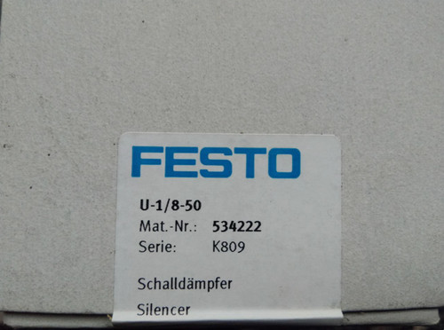 1PC NEW FESTO Silencer U-1/8-50 534222 #LL | eBay