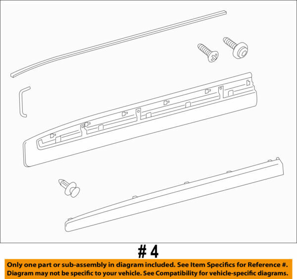 75072-60140 Toyota Moulding sub-assy, front door, outside lh 7507260140 ...