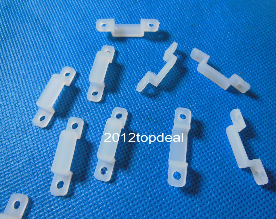 8mm 10mm Silicon Clip for Fixing 3528 5050 RGB & Single Color LED Strip ...