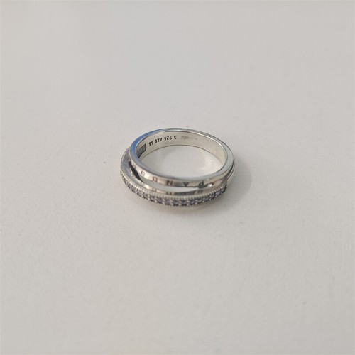 Pandora Triple Band Pavé Ring S925 Ale Sterling Silver | eBay